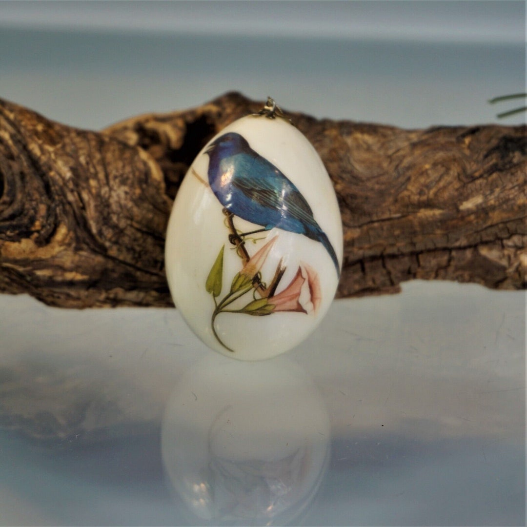 Bluebird Ornament Vintage Decoupage Bird Lover Gift - Etsy