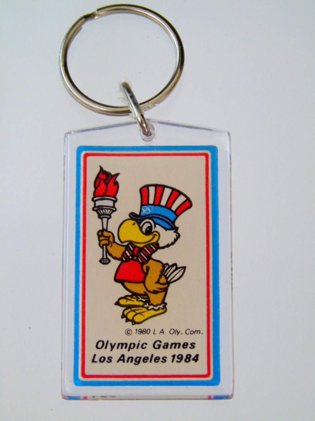 1984 Olympic Games of the XXIII Vintage Keychain Sam the Olympic Eagle ...