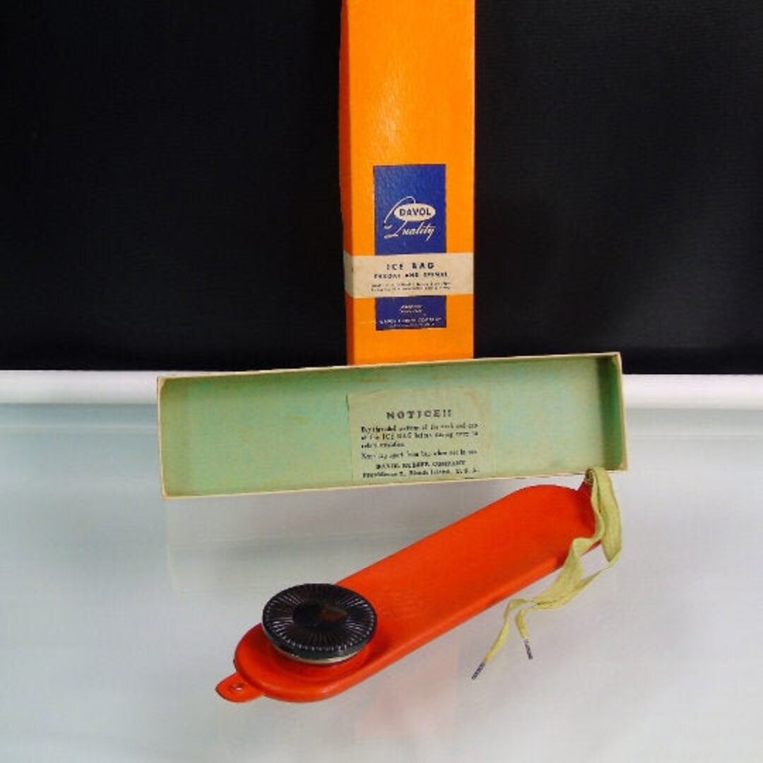 Vintage Davol 1934 Medical Ephemera Ice Bag Medical Collectible Throat ...