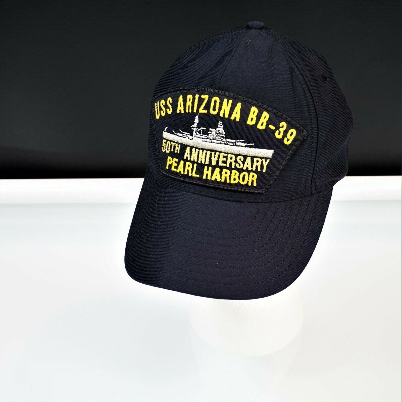 Pearl Harbor 50th Anniversary Ball Cap USS Arizona BB-39 Vintage 1991 ...