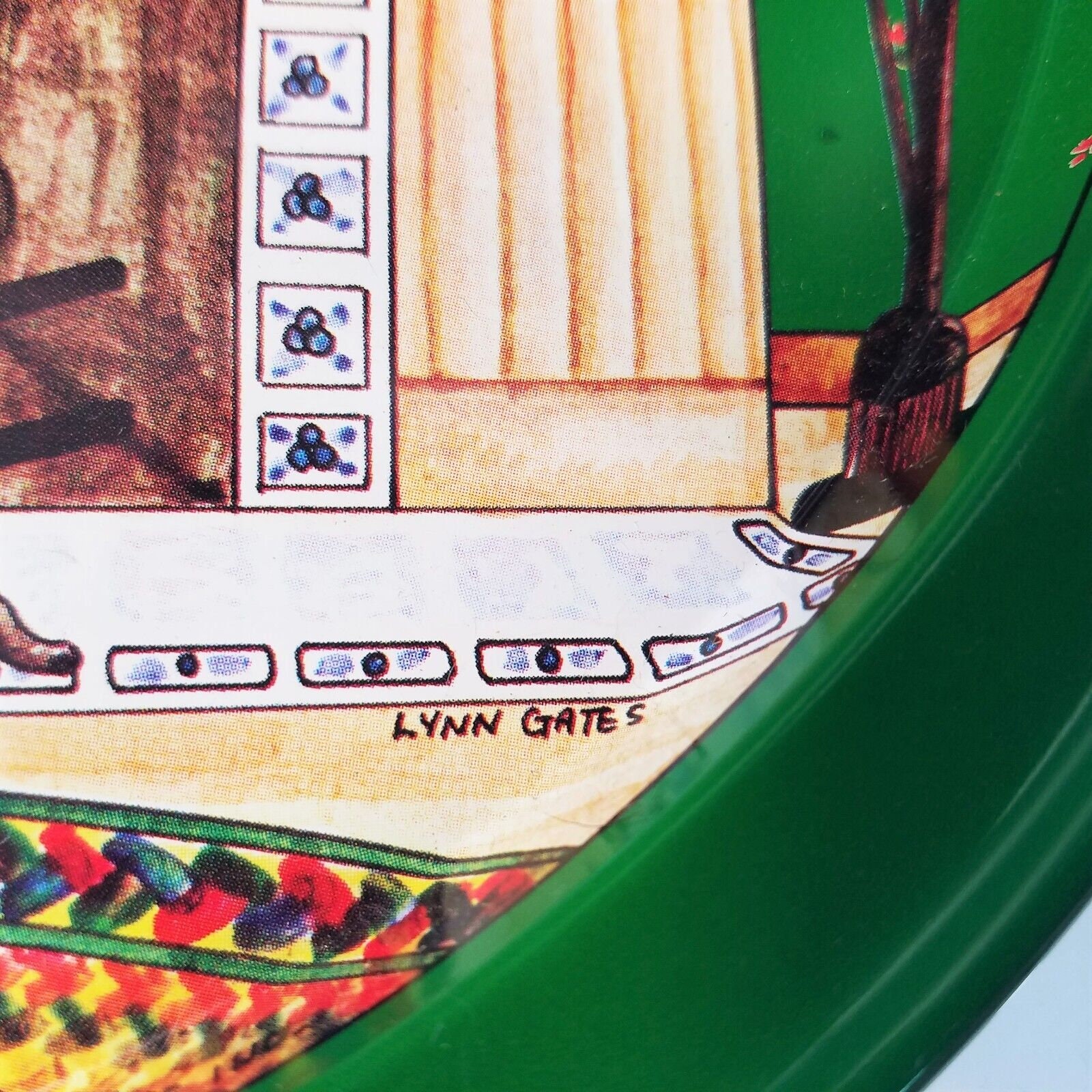 Christmas 1980s Vintage Tin Tray Lynn Gates Hallmark Santa Claus Gifts ...