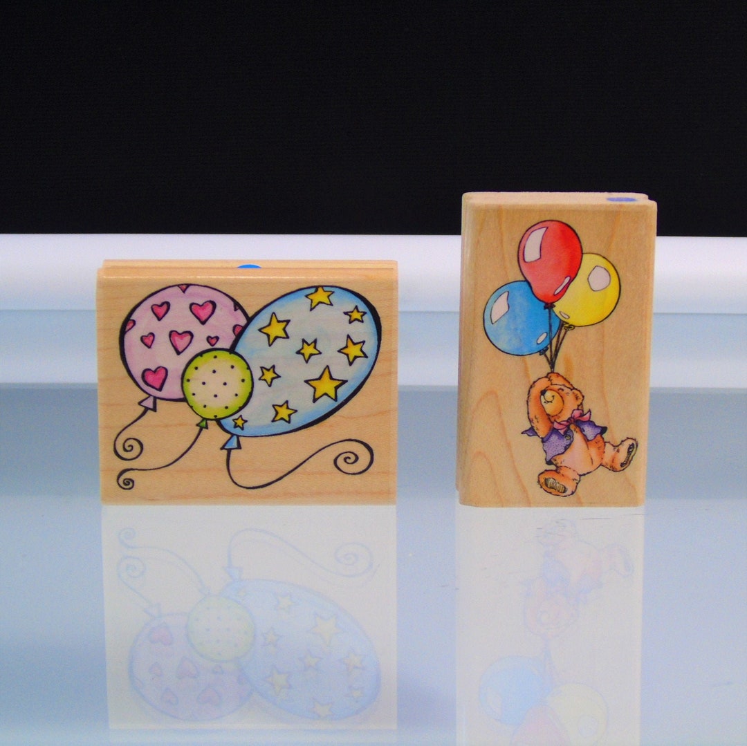 Happy Birthday Party Balloons Stamps Stampede Inc Stamps Crafting Card ...