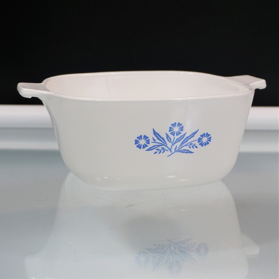 Blue Cornflower Casserole Pan Vintage Corning Ware Pyroceram Cookware 1 ...