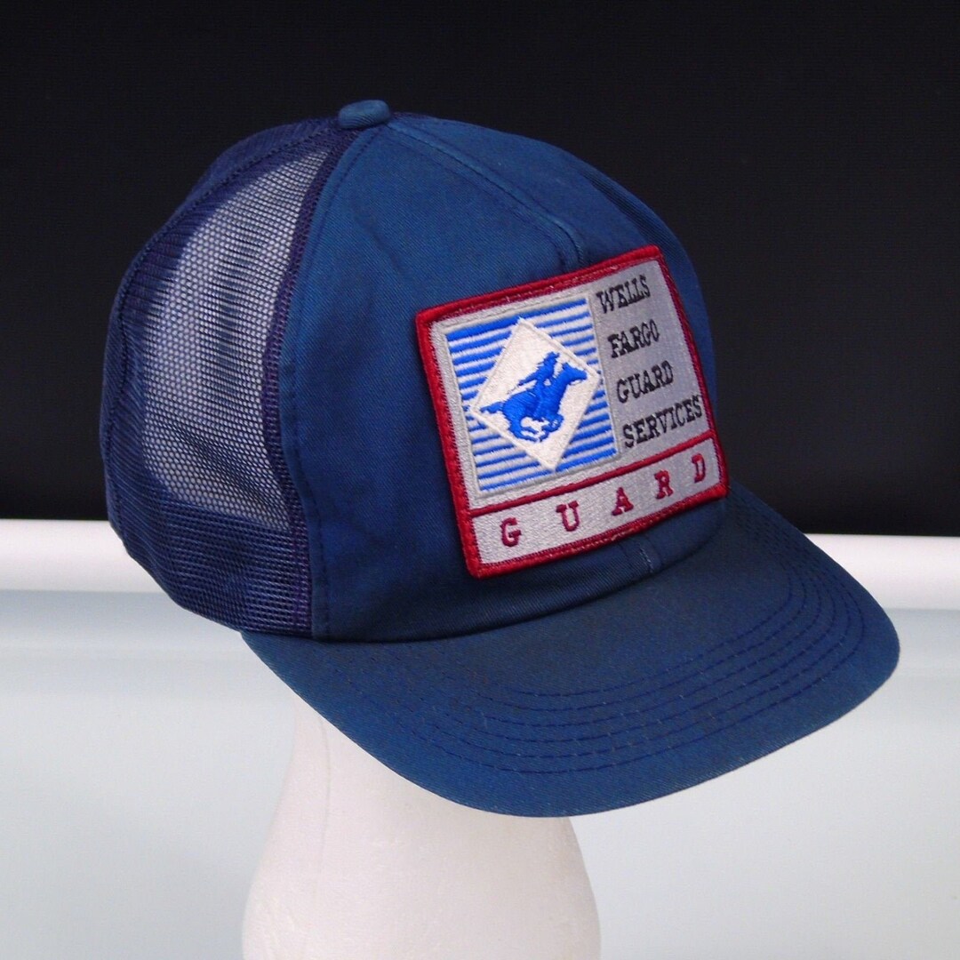 Vintage Uniform Hat Wells Fargo Guard Armored Service Pony Express Logo ...