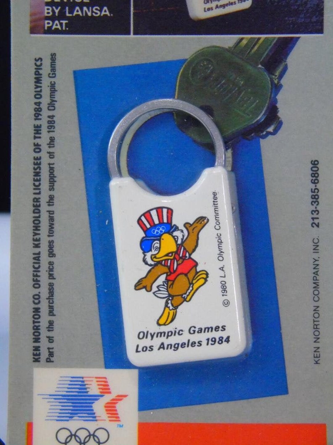 Vintage Olympics Keyholder Sam the Olympic Eagle 1984 Los Angeles ...
