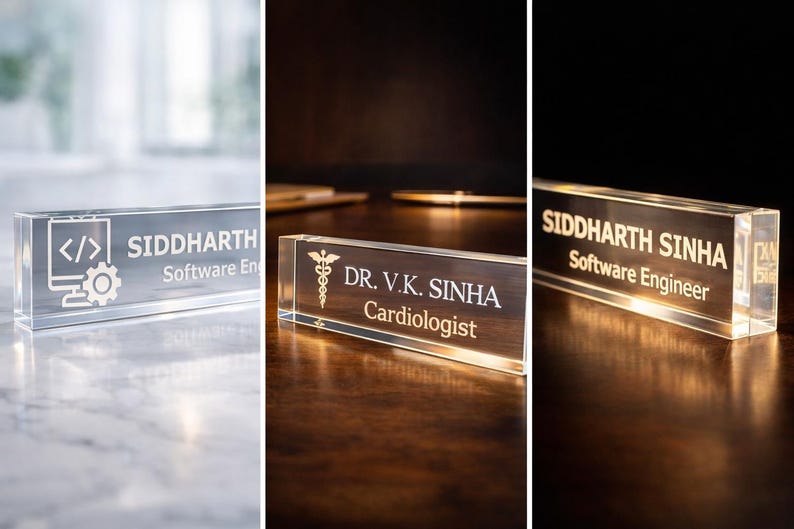 Executive Desk Name Plate, Personalized Office Nameplate, Custom ...
