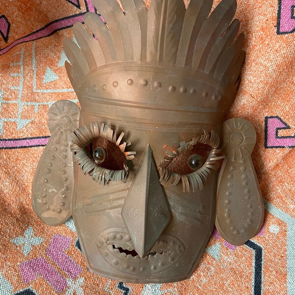Mexican Tin Mask - Etsy