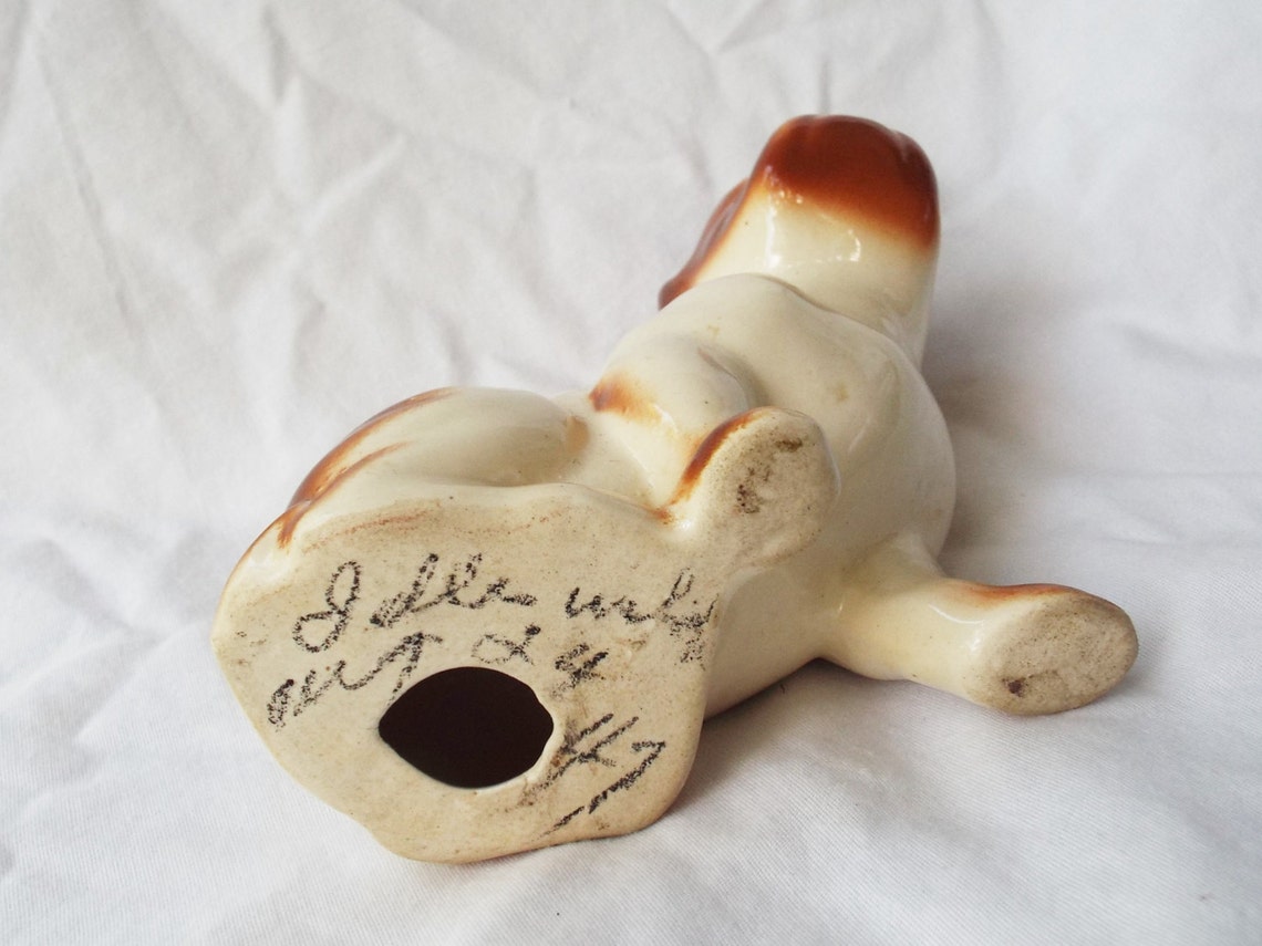 1940's Hand Painted Boxer Ceramic Dog | Etsy