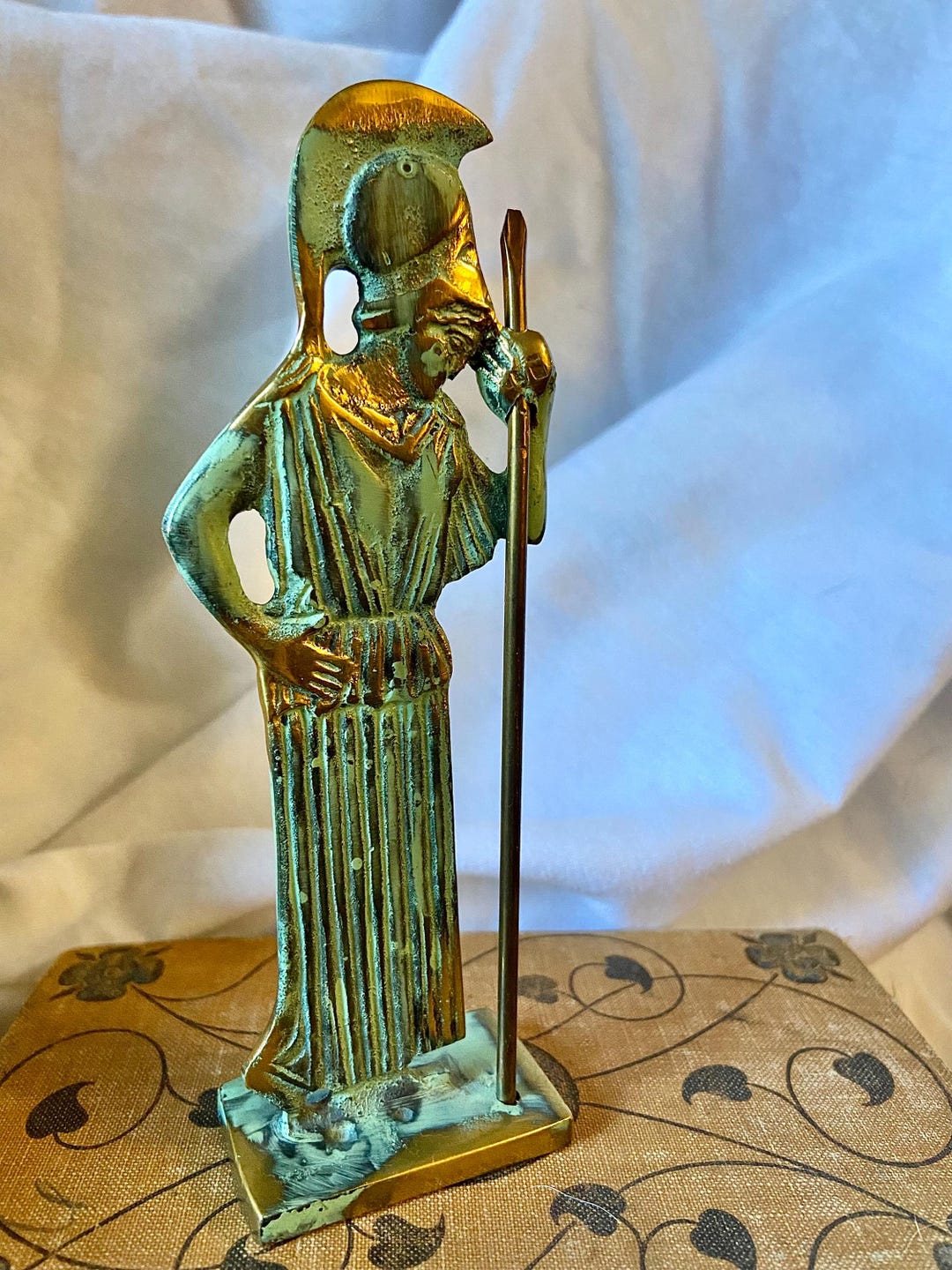 Vintage Pensive Mourning Thinking Athena Minerva Greek Roman Goddess ...