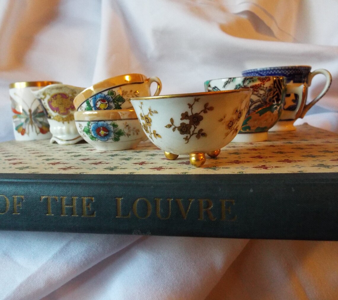 Vintage Little Teacup Japanese Gilt and Enamel - Etsy