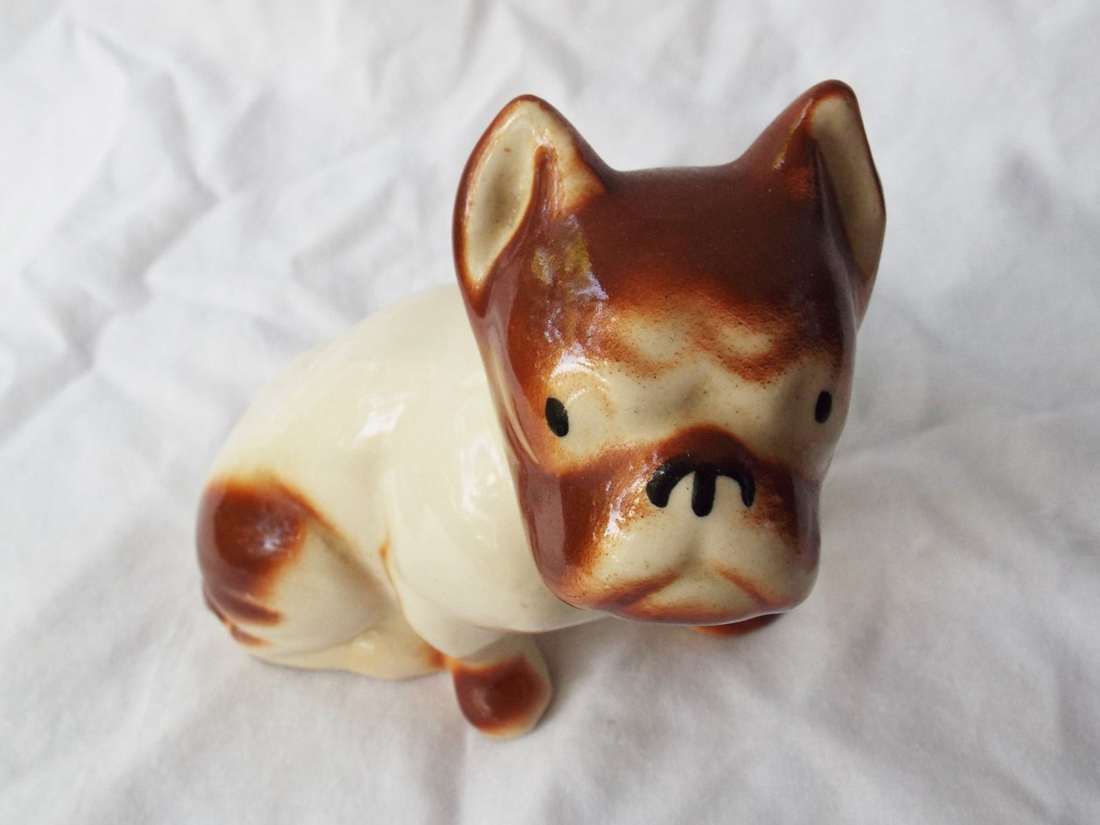 1940's Hand Painted Boxer Ceramic Dog | Etsy