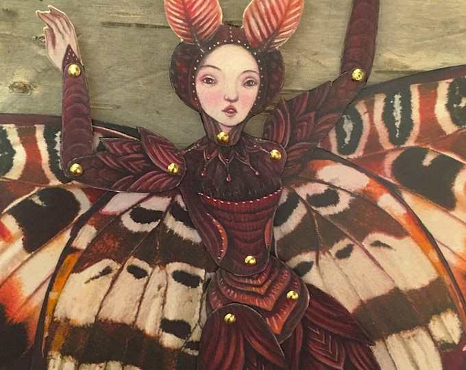 Moth Fairy Jointed Paper Doll Kit - Etsy