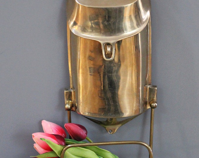 Vintage Brass Wall Mount Mailbox With Newspaper Holder - Etsy