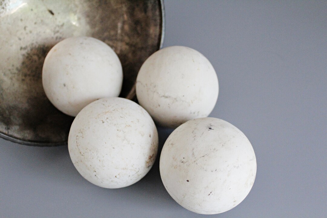 4 Vintage Filtration Limestone Balls - Etsy