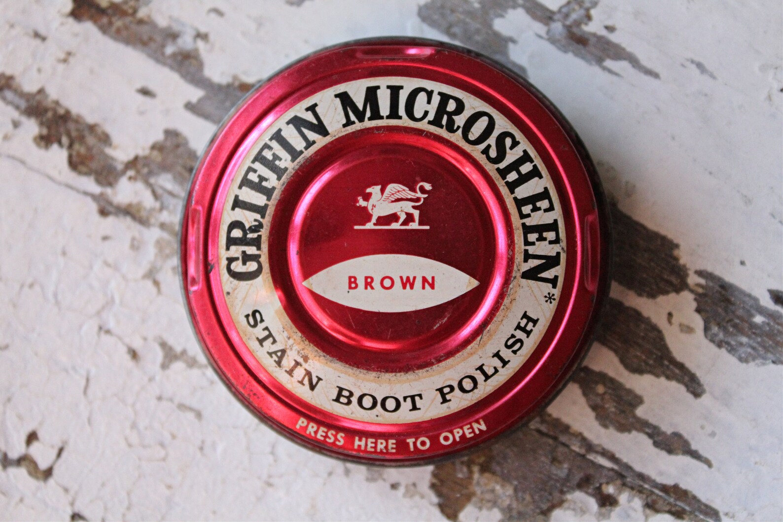Vintage Tin Griffin Microsheen Boot Polish Vintage Tins - Etsy