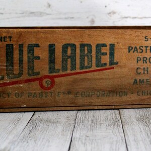 Antique Vintage Wooden Cheese Box, Blue Label Brand - Etsy