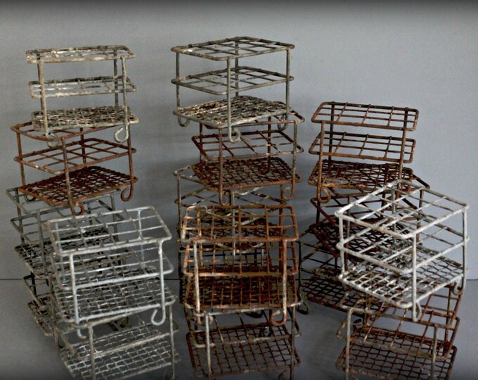 Vintage Test Tube Racks, Rusty Wire, Crusty Wire, Laboratory Rack ...