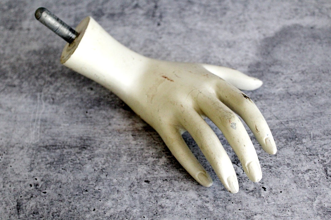 Vintage Mannequin Hand- Female Open Posed, Store Mannequin Hand ...