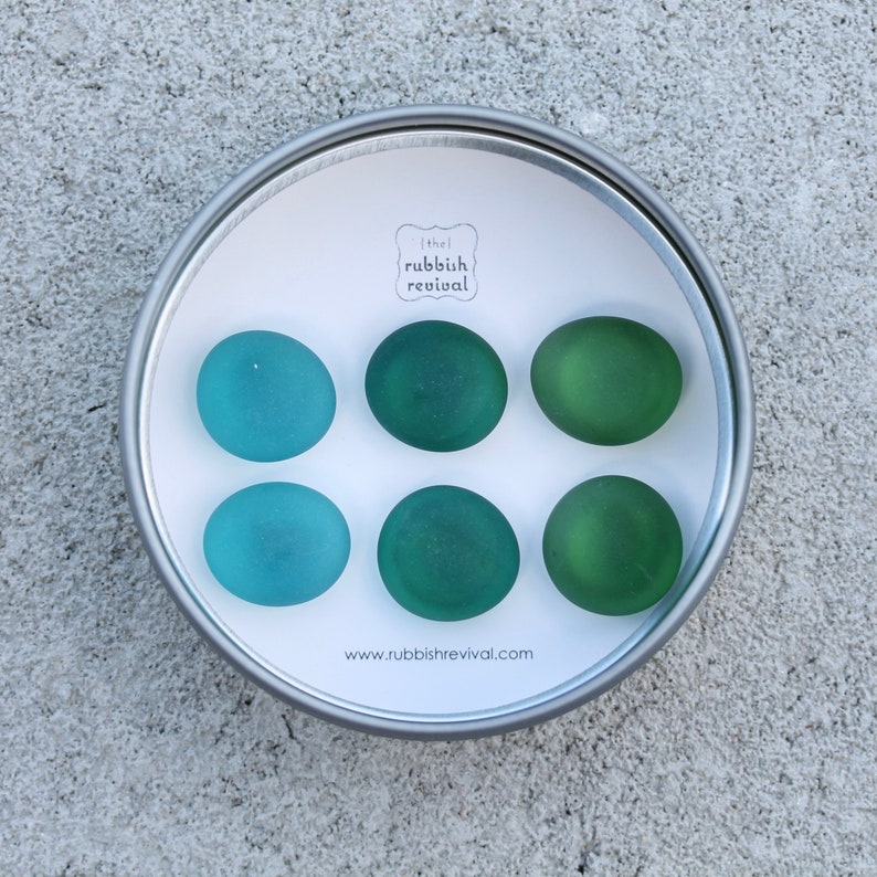 Glass Gem Magnets Monterey Bay | Etsy