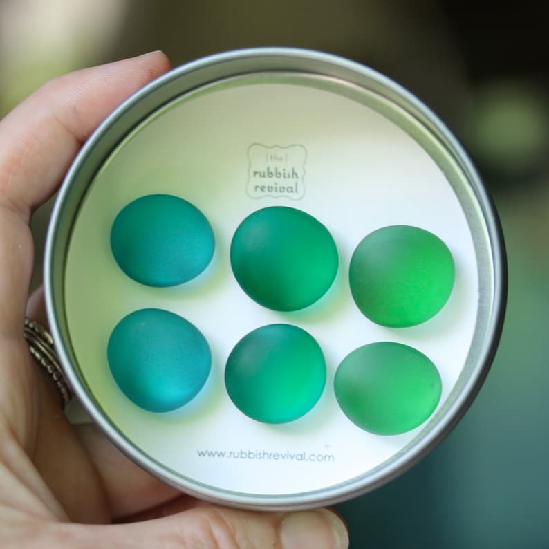 Glass Gem Magnets Monterey Bay - Etsy