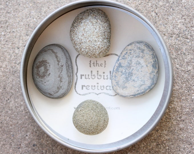 Sea Stone Magnets in Gift Tin Free Shipping - Etsy