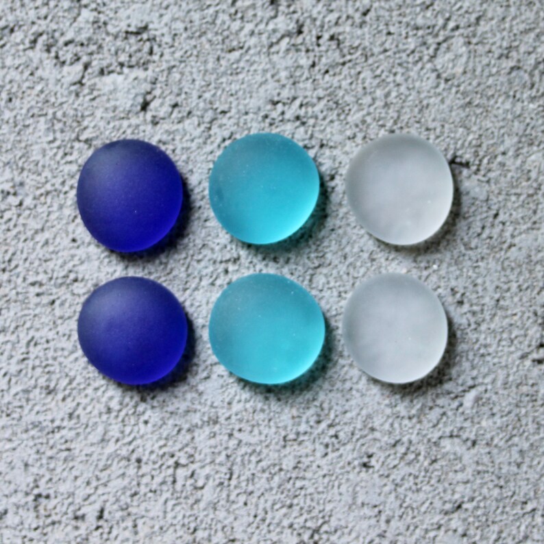 Glass Gem Magnets Blue Skies - Etsy