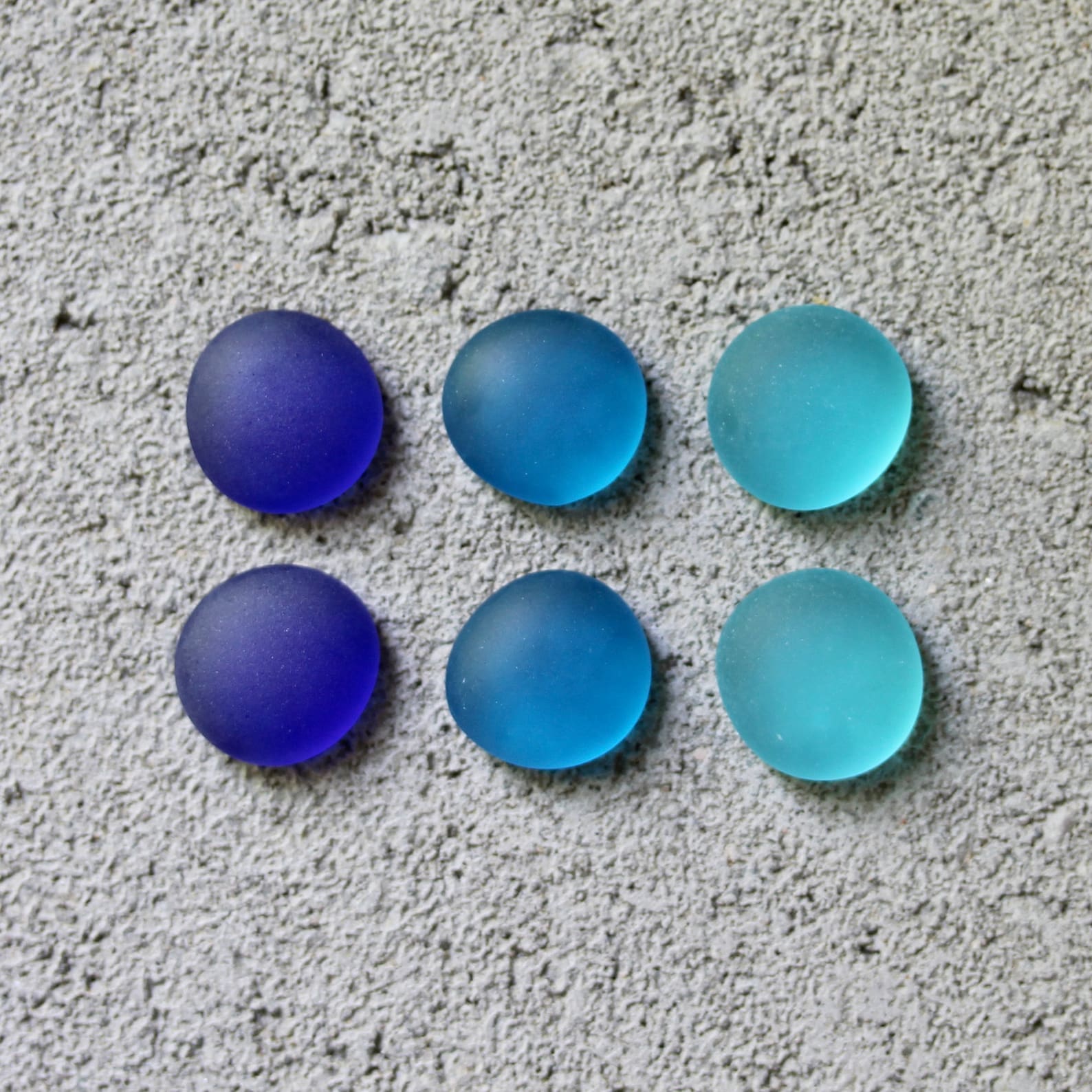 Glass Gem Magnets the Blues - Etsy