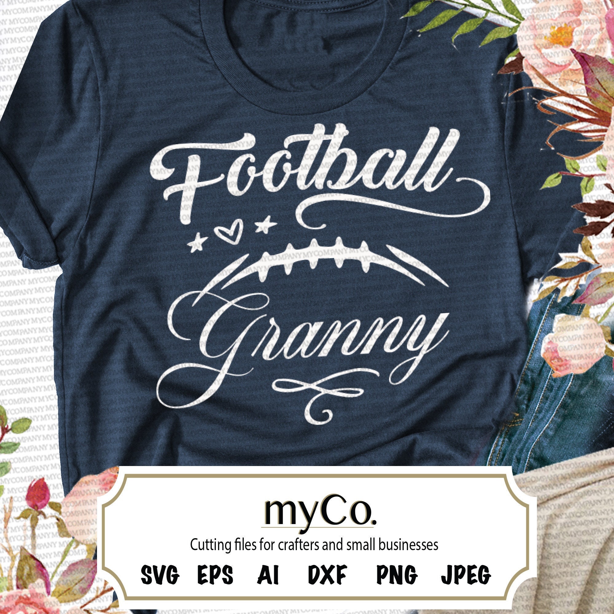 Football Granny SVG Football Grandma Shirts Football SVG Football ...