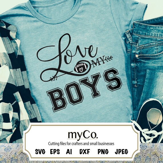 Love My Boys Svg Football Svg Football Mom Svg Sports Svg - Etsy