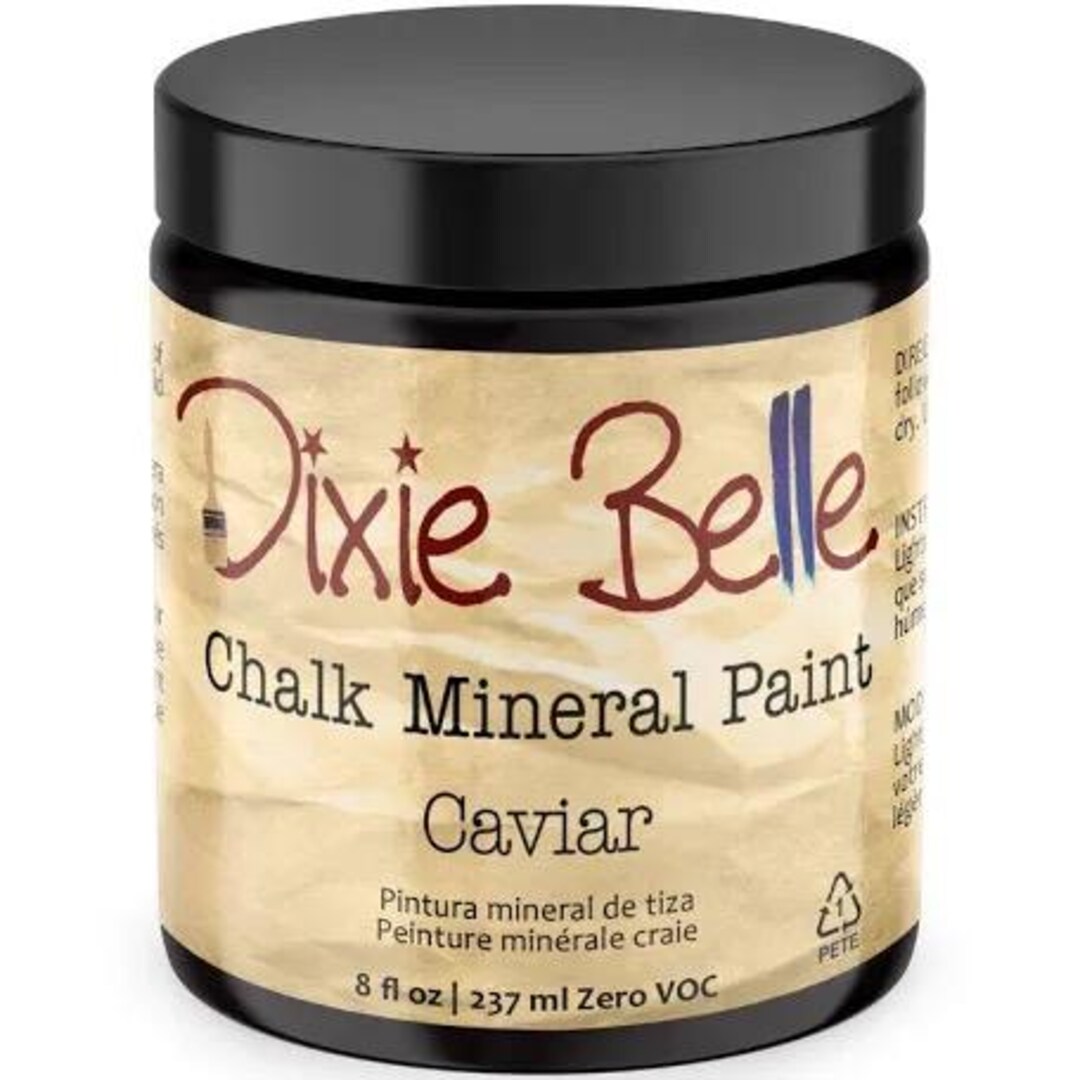 Dixie Belle Chalk Mineral Paint | Caviar | 4 0z | 8 Oz | 16 Oz | 32 Oz | All Sizes All Colors - Etsy