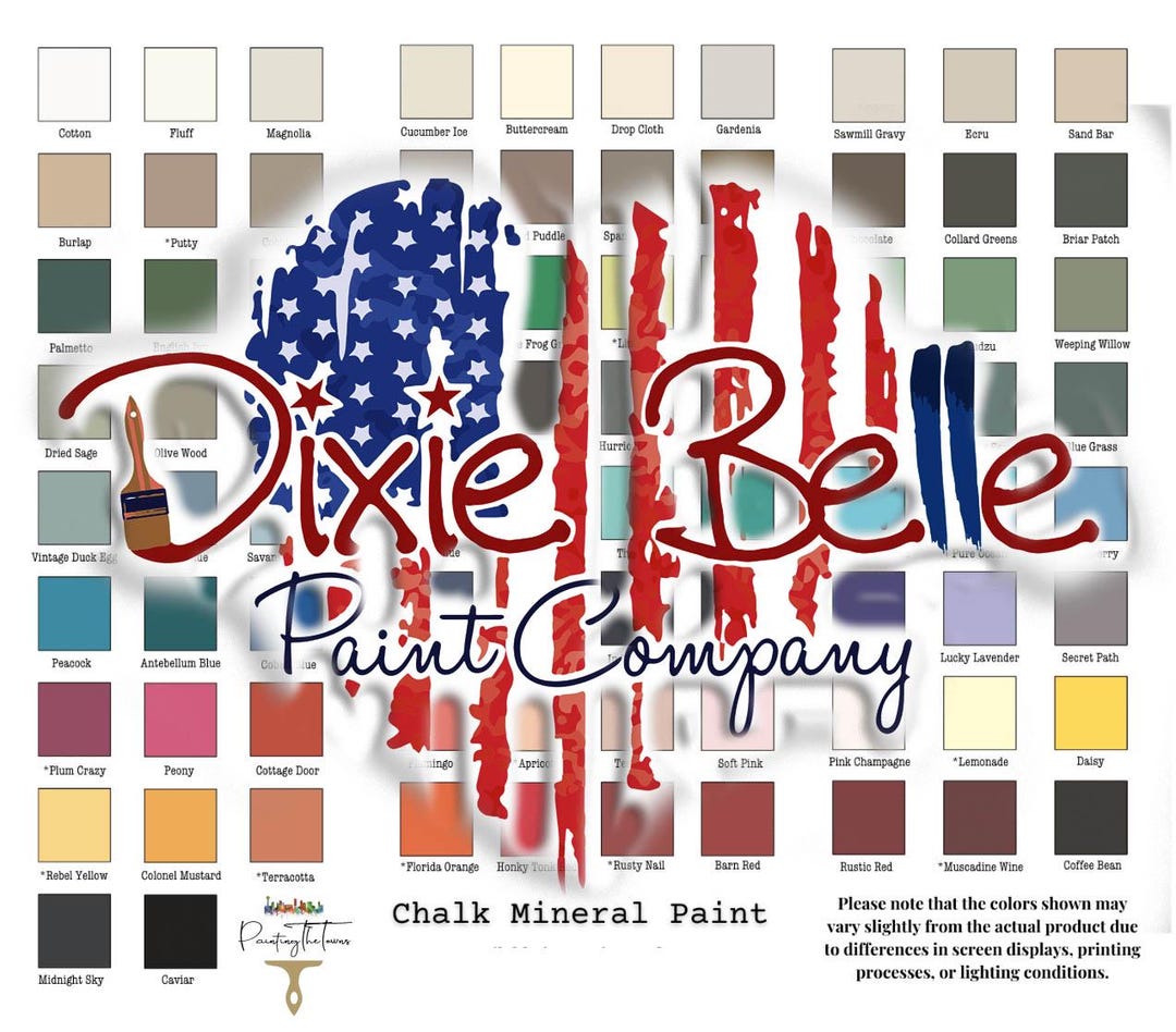 Dixie Belle Chalk Mineral Paint | ALL Colors | ALL Sizes | 4 0z | 8 Oz ...