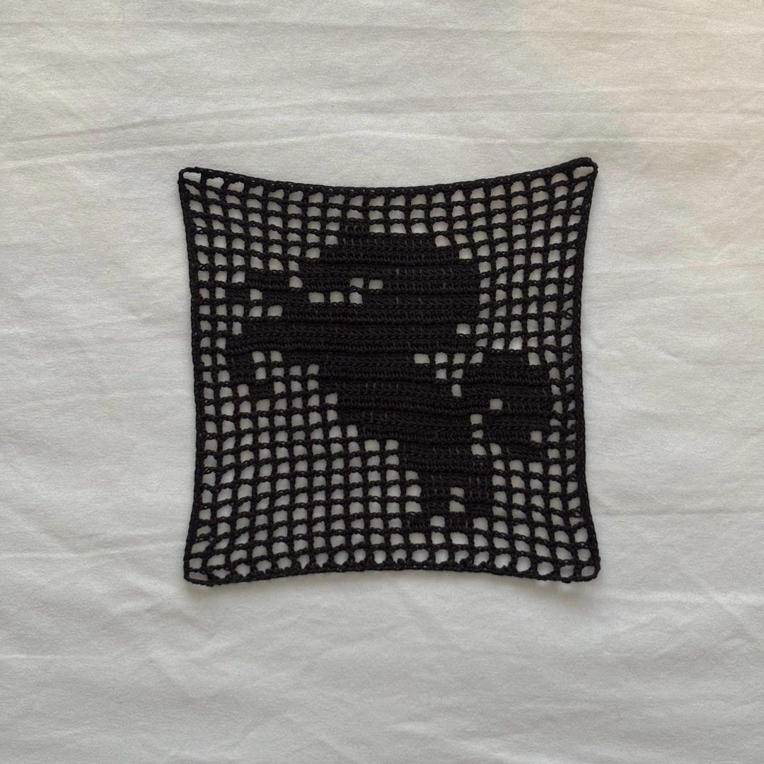 Handmade Filet Crochet Horse Tapestry / Doily / Wall Hanging - Etsy