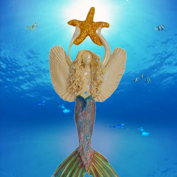 Mermaid Tree Topper Angel - Etsy