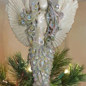 Rainbow Angel Mermaid Tree Topper - Etsy