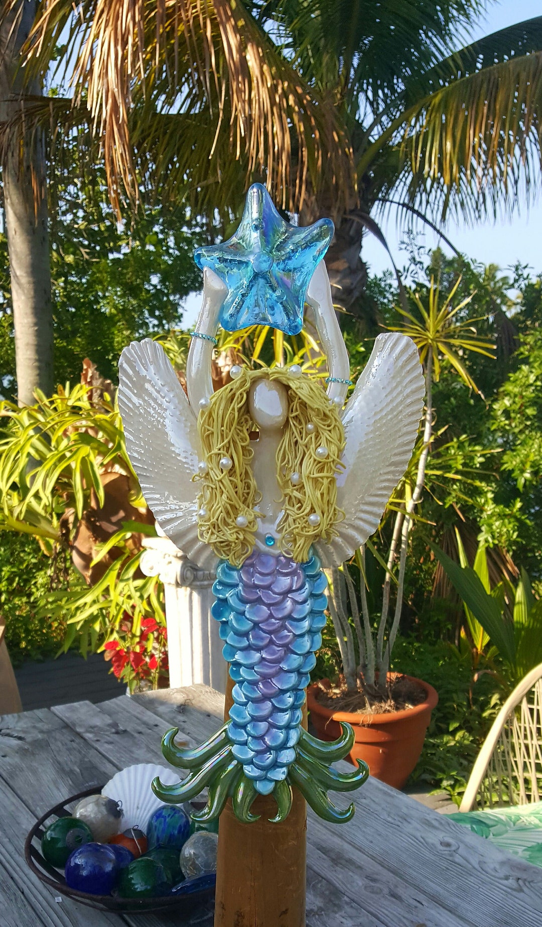 Angel Mermaid Tree Topper - Etsy