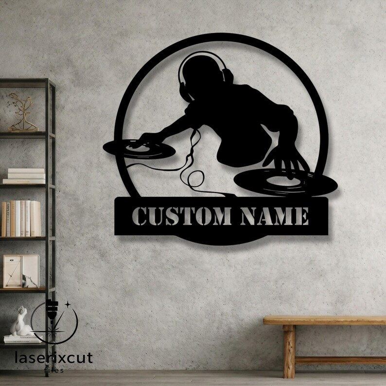Customizable Dj Laser Cut Vector Files - SVG, DXF, Glowforge, Cricut ...