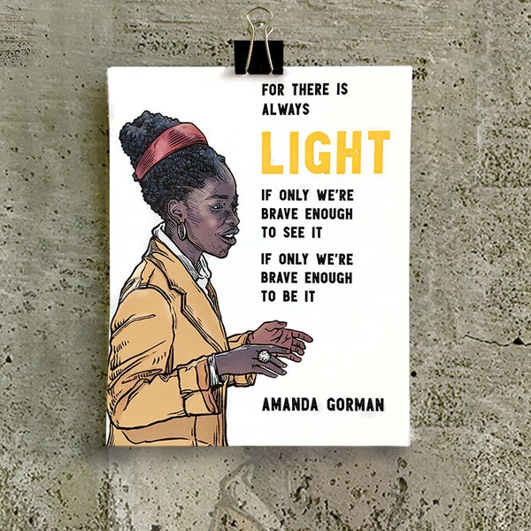 Amanda Gorman Poster - Etsy