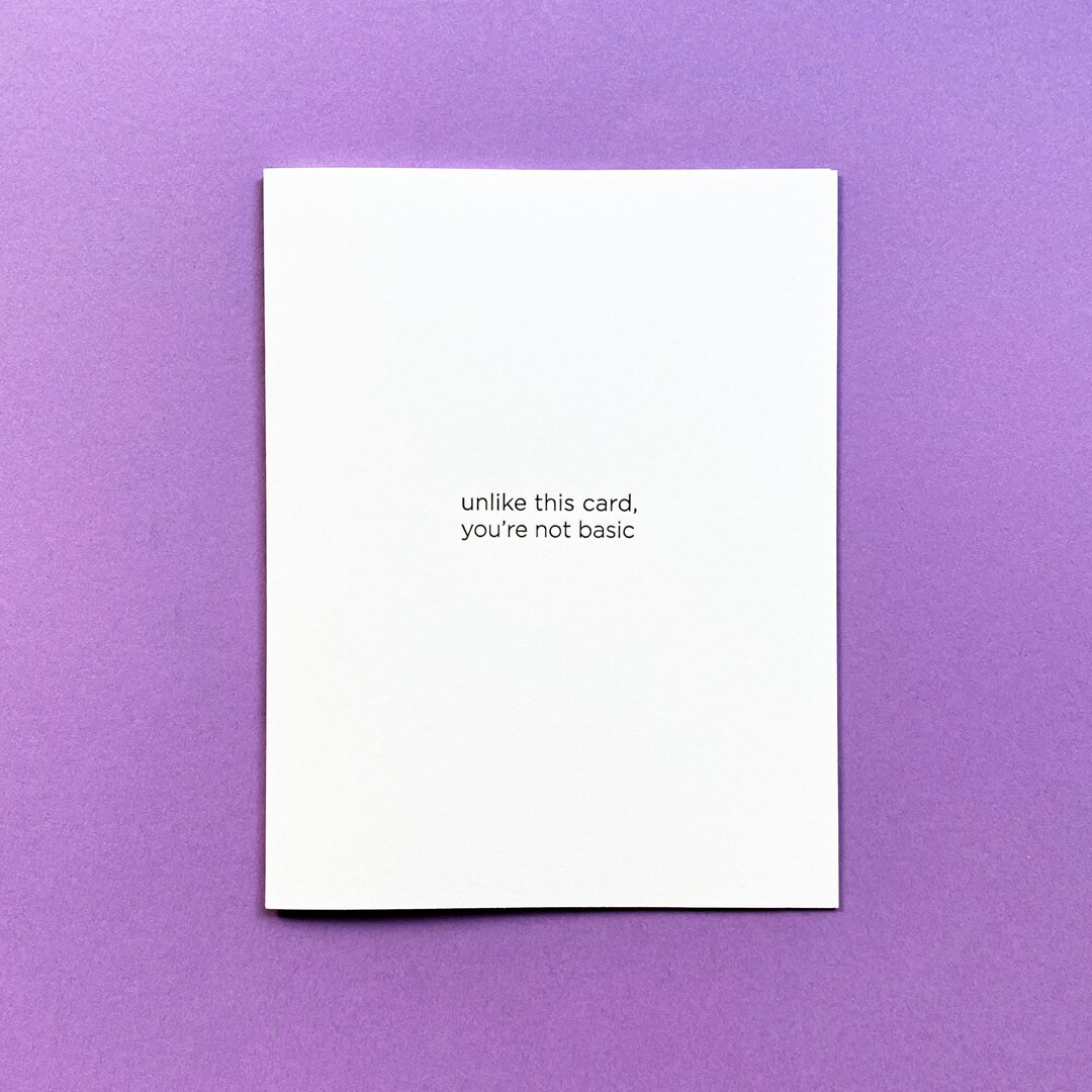 Basic Card - Etsy