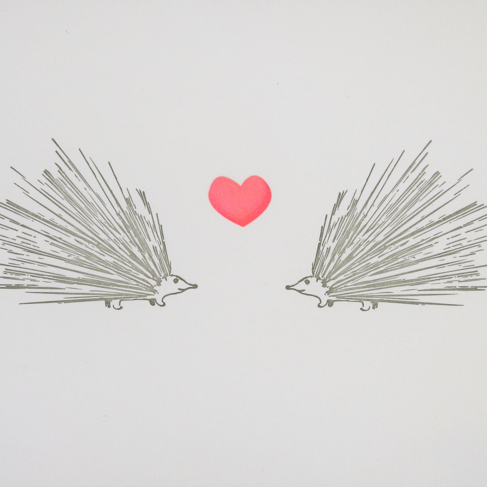 Porcupine Love Card - Etsy