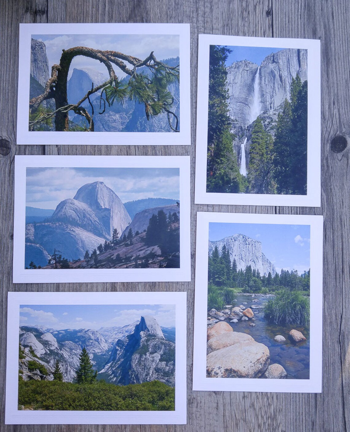 Yosemite National Park Photo Greeting Cards Set of 5 Photo | Etsy