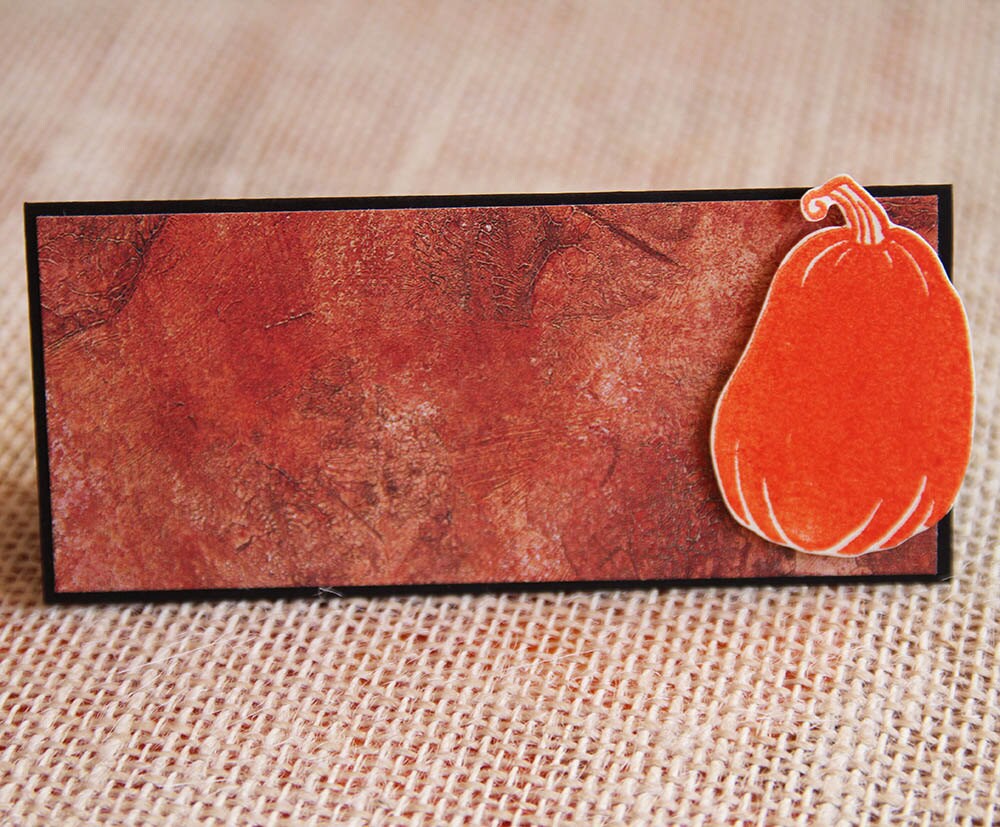 Autumn Pumpkin Place Cards for Thanksgiving and Fall Dinner | Etsy
