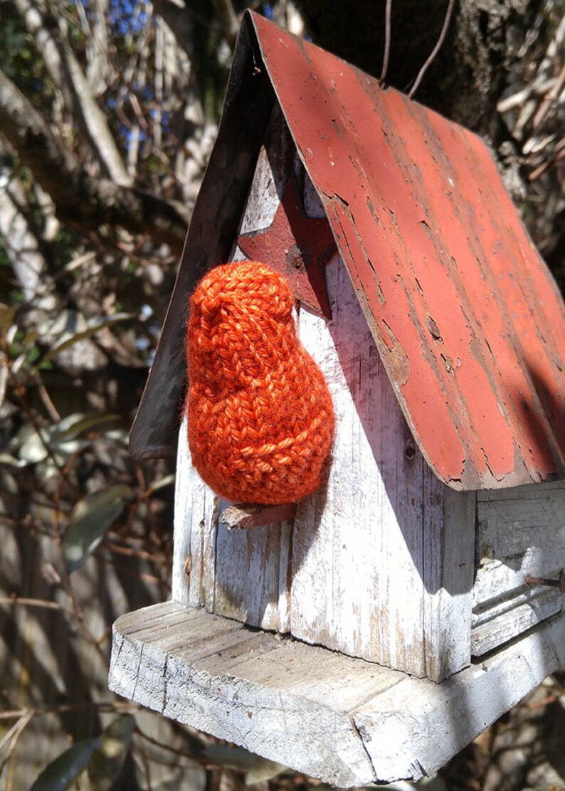 Small Hand Knitted Plush Birds in Various Colors Hand Knit - Etsy