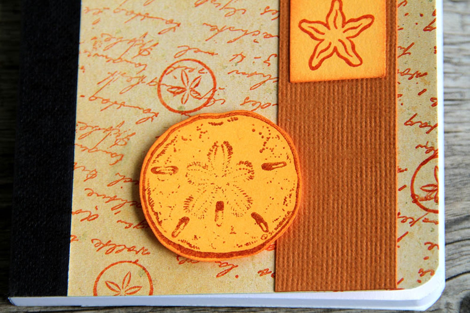 Sanddollar and Sea Shells Mini Journal Beach Journal in Warm | Etsy