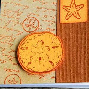 Sanddollar and Sea Shells Mini Journal Beach Journal in Warm Yellow and ...