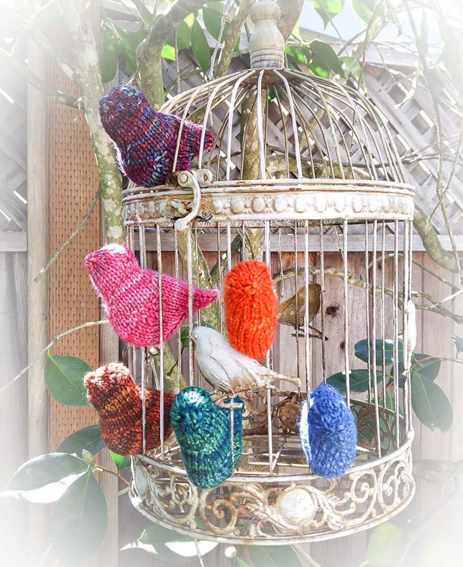 Small Hand Knitted Plush Birds in Various Colors Hand Knit - Etsy