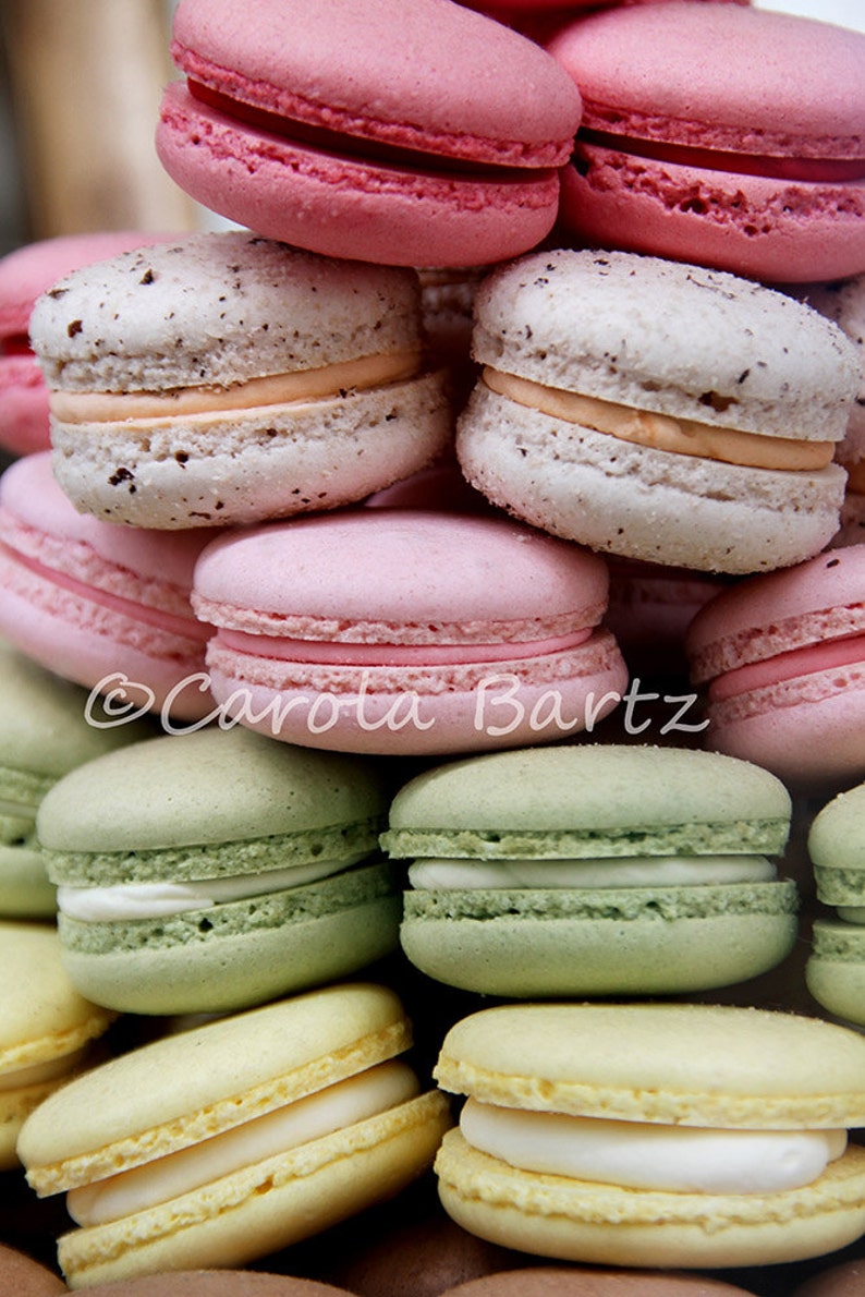 French Macaroons Photo Greeting Card Food Photograph of - Etsy