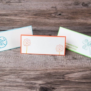 Shamrock Place Cards With Irish Blessing Set of Handmade - Etsy