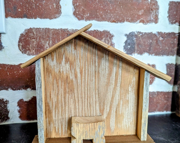 Stable, Manger Rustic Wooden Nativity, Christmas Nativities DIY ...