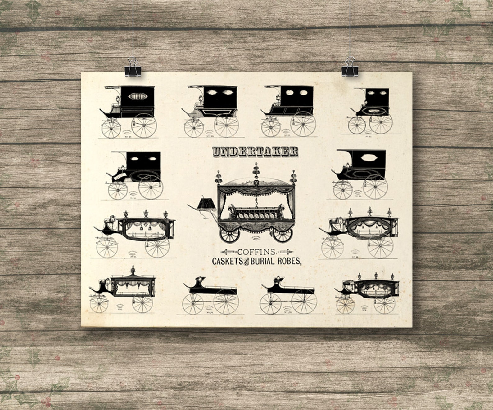 Victorian Hearse Art Print Funeral Carriages Fancy Casket - Etsy