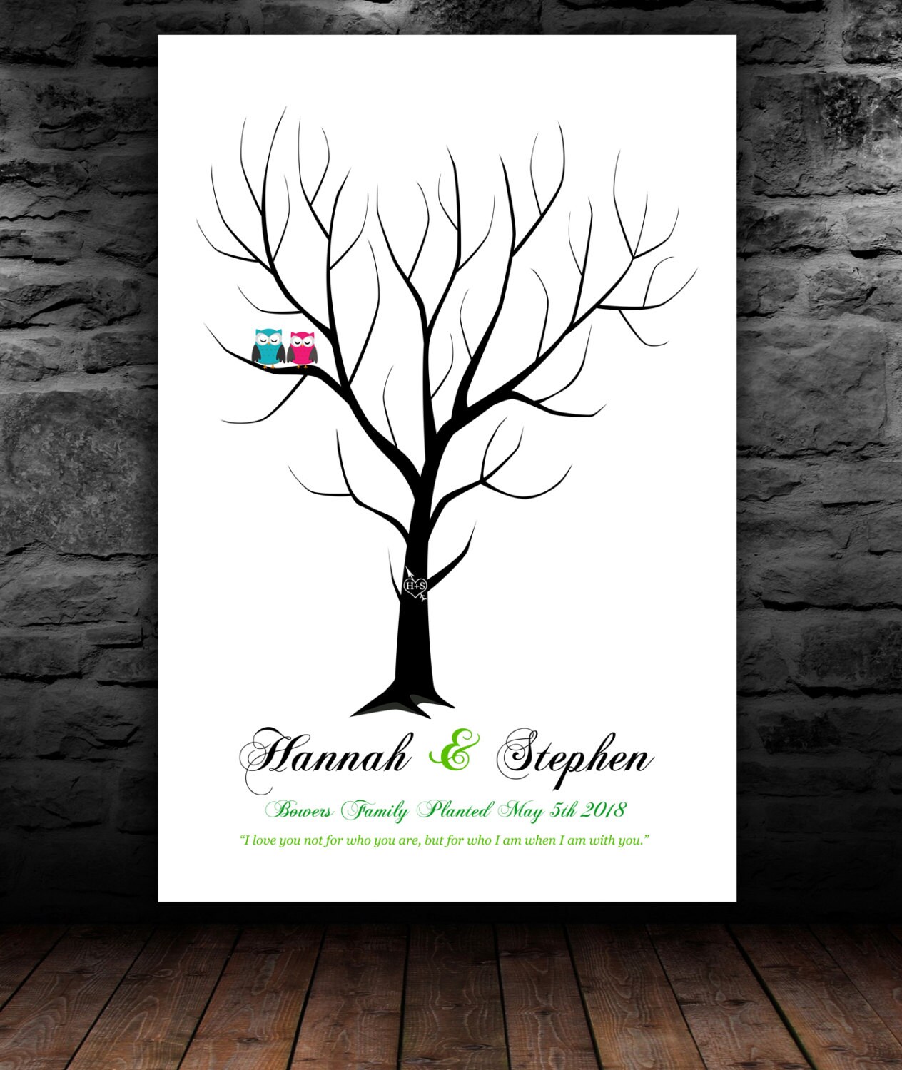 Wedding Guestbook Tree Guestbook for 200-250 Guests | Etsy